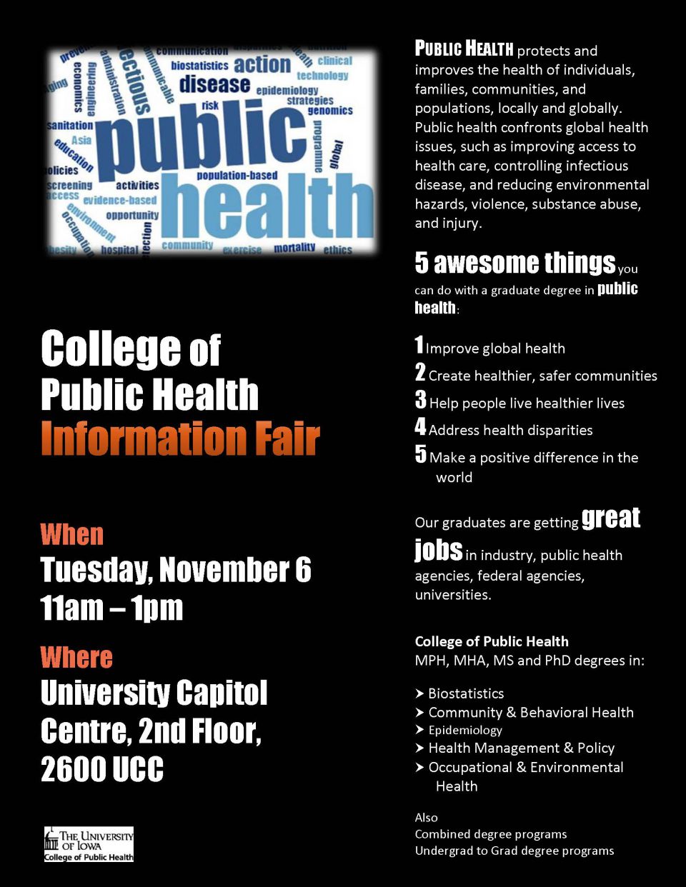 College of Public Health information fair is Nov. 6 – University of ...